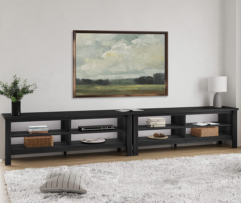 WAMPAT 118" TV Stand for 80 85 90 100 Inch TV, Entertainment Center fo